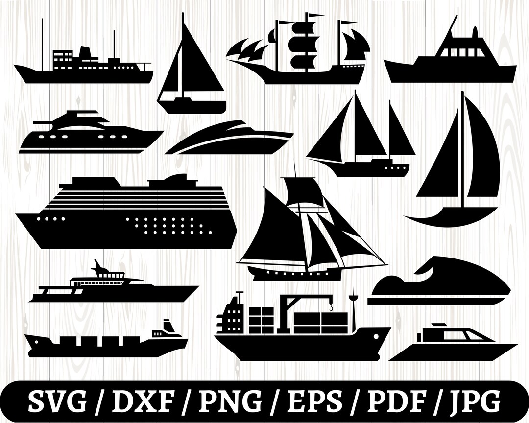 Boat SVG Bundle Sail Boat svg Ship svg Cruise Ship svg - Etsy Portugal