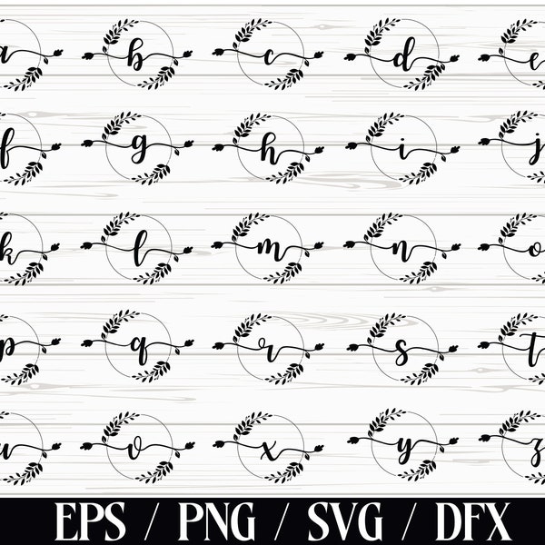 Swirl Alphabet Svg - Etsy