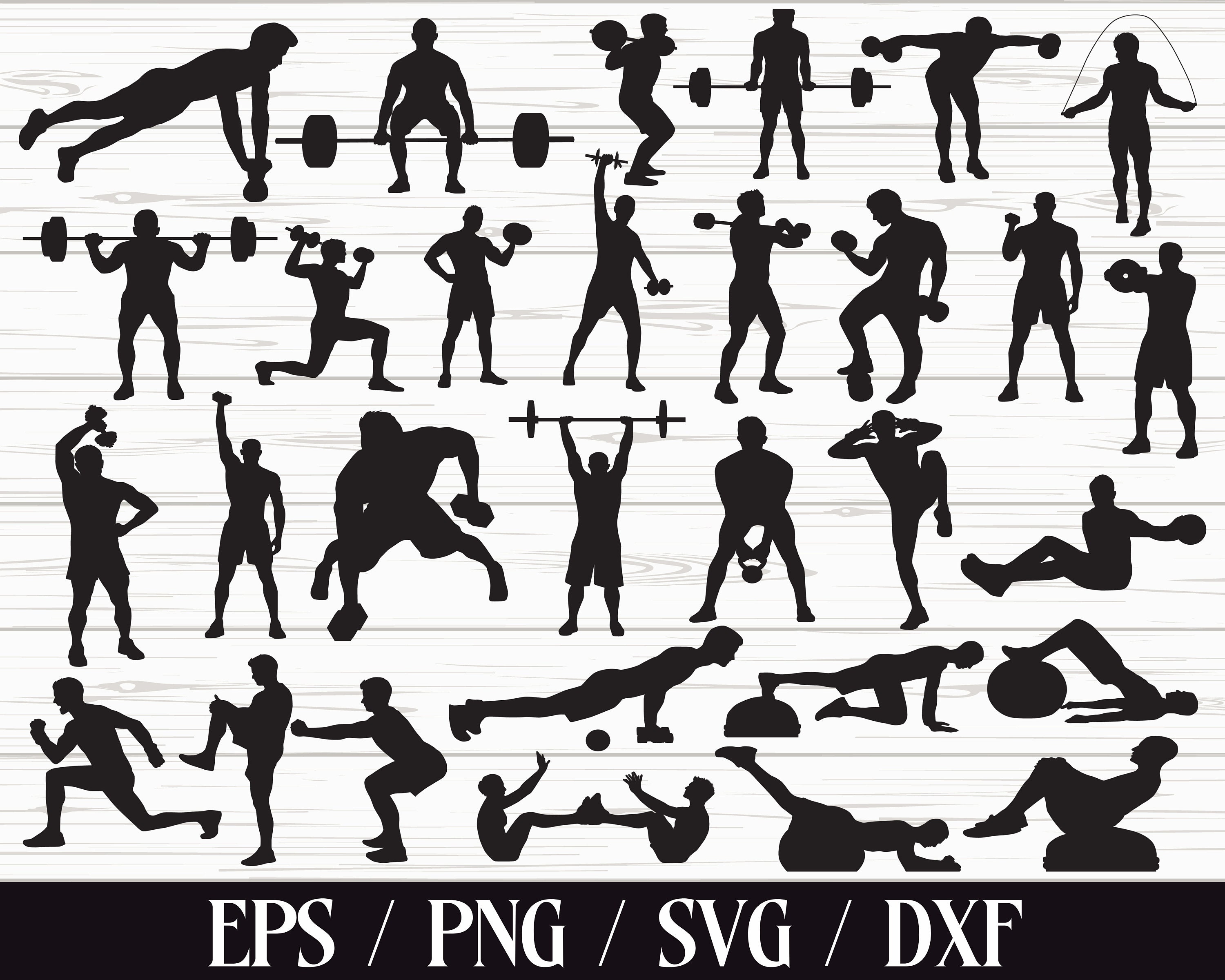 Fitness SVG Bundle Fitness SVG Fitness Cut Files Fitness - Etsy
