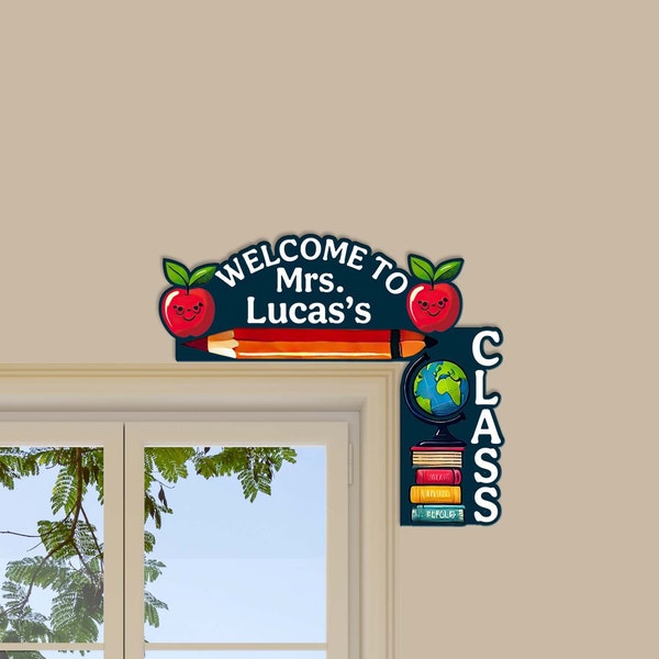 Corner Door Teacher Sign - Etsy