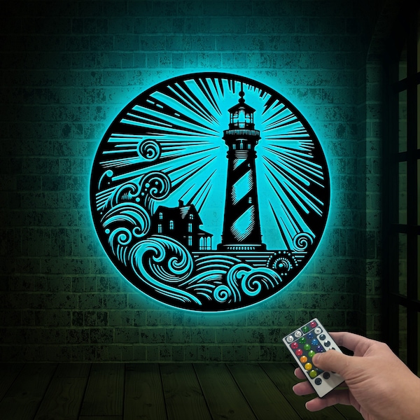 Metal Lighthouse - Etsy