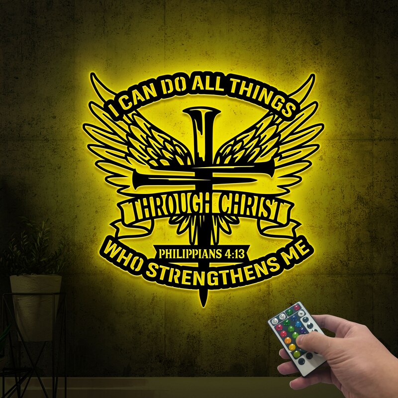 Philippians 4:13 Metal Sign - Etsy