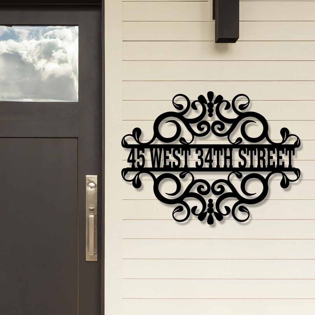 Custom Family Metal Wall Art With Led Lights, Metal Monogram Sign, Last ...