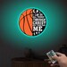 Christian Basketball Metal Sign LED Lights, Faith Cross Wall Art ...