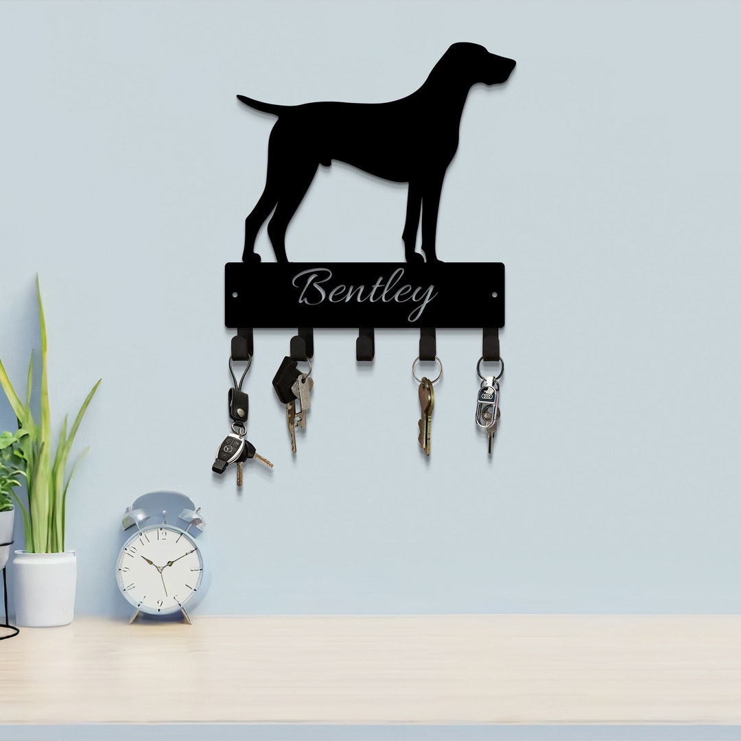 Custom Dog Key Holder for Wall, German Shorthaired Pointer Dog, Metal ...