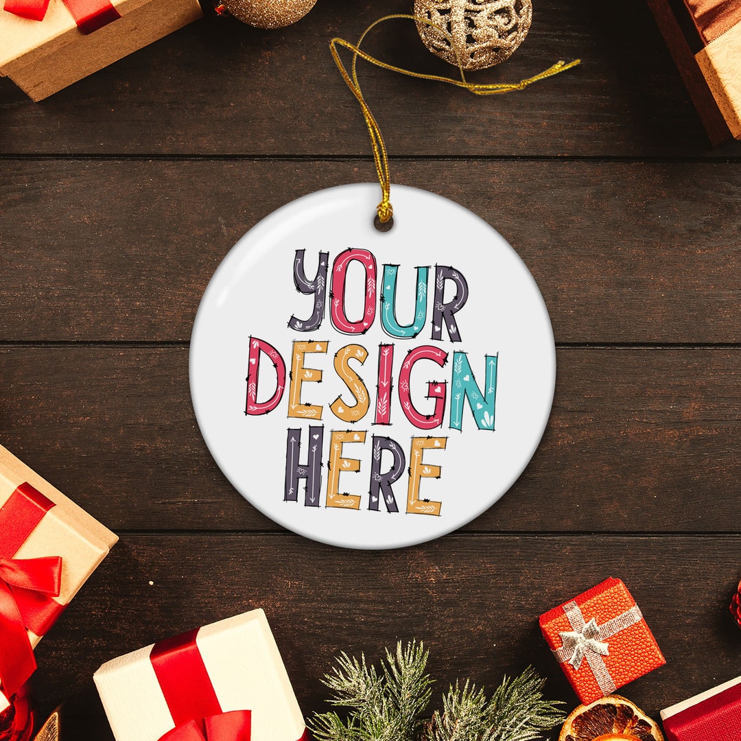 Custom Design Ornament Ceramic, Personalized Christmas Ornament, Your ...