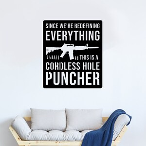 Gun Wall Art With LED Lights, Metal Gun Sign Home Decor, Armory Decor ...