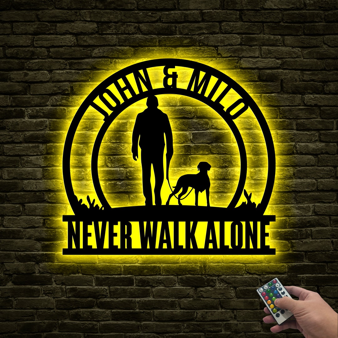 Custom Dog Name Sign With LED Lights German Shorthaired - Etsy