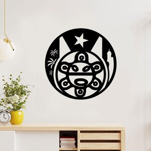 Puerto Rico Metal Sign With Led Lights, Puerto Rican Metal Wall Art ...