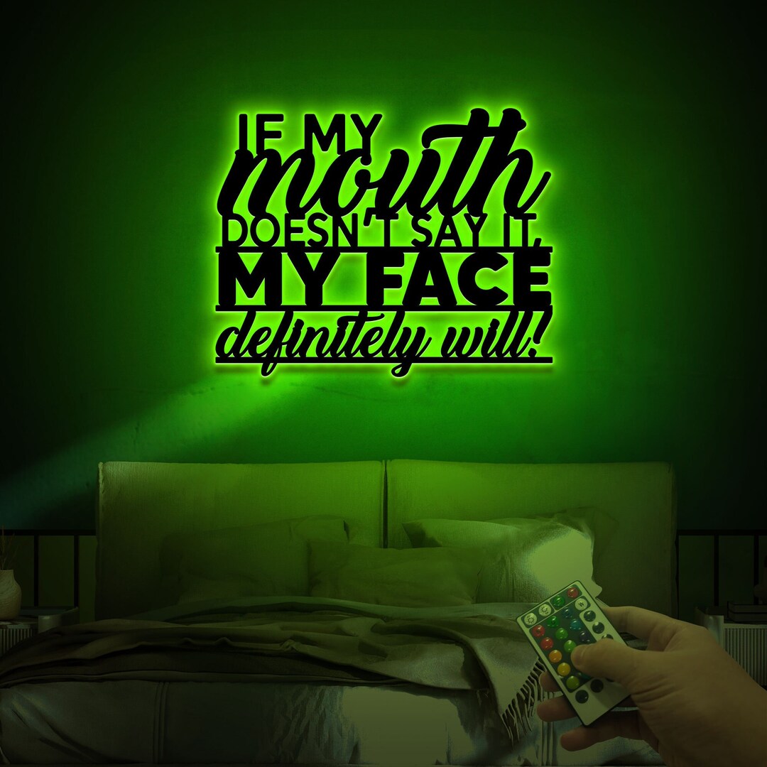 Funny Metal Sign With LED Lights, Sarcastic Home Decor - Etsy