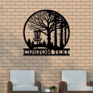 Custom Disc Golf Metal Sign With Led Lights, Personalized Disc Golfer ...