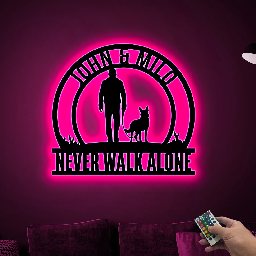 Custom German Shepherd Metal Sign With LED Lights, Dog Lover Gift - Etsy