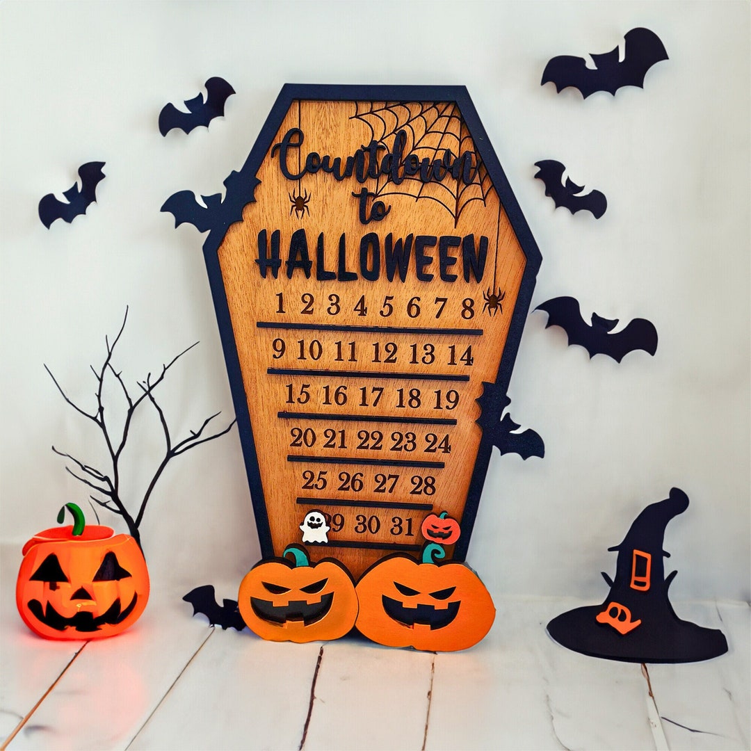 Halloween Countdown Calendar, Halloween Advent Calendar, Halloween ...