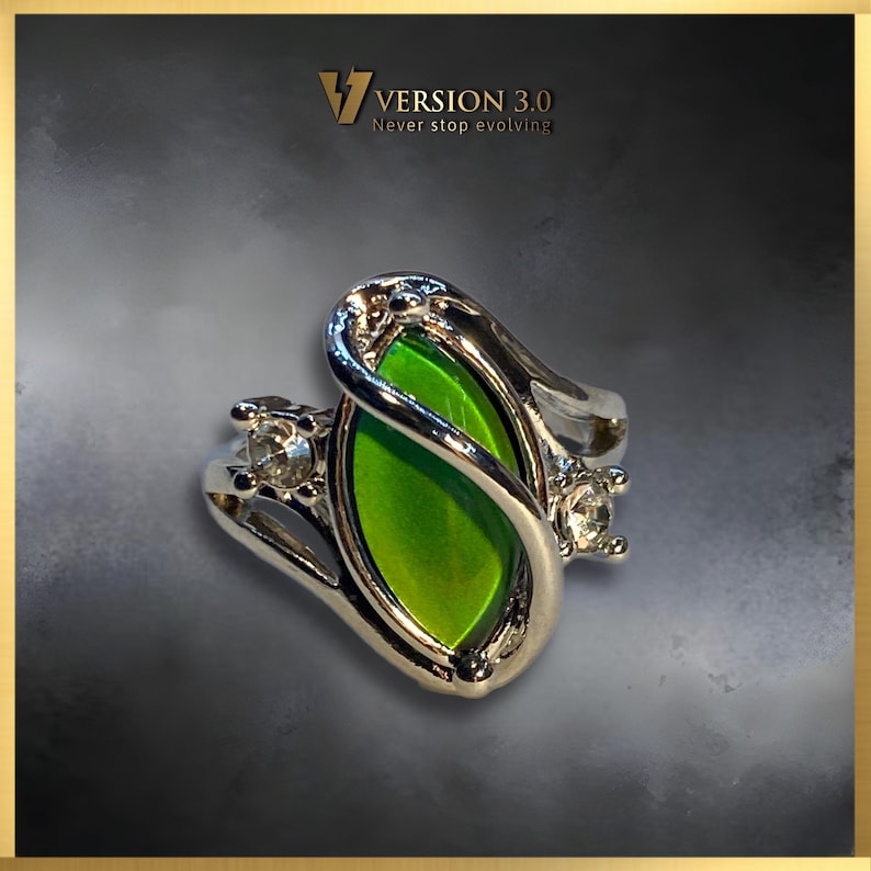 Ellipse Mood Ring | Stone Changes Color With Temperature Revealing Your ...