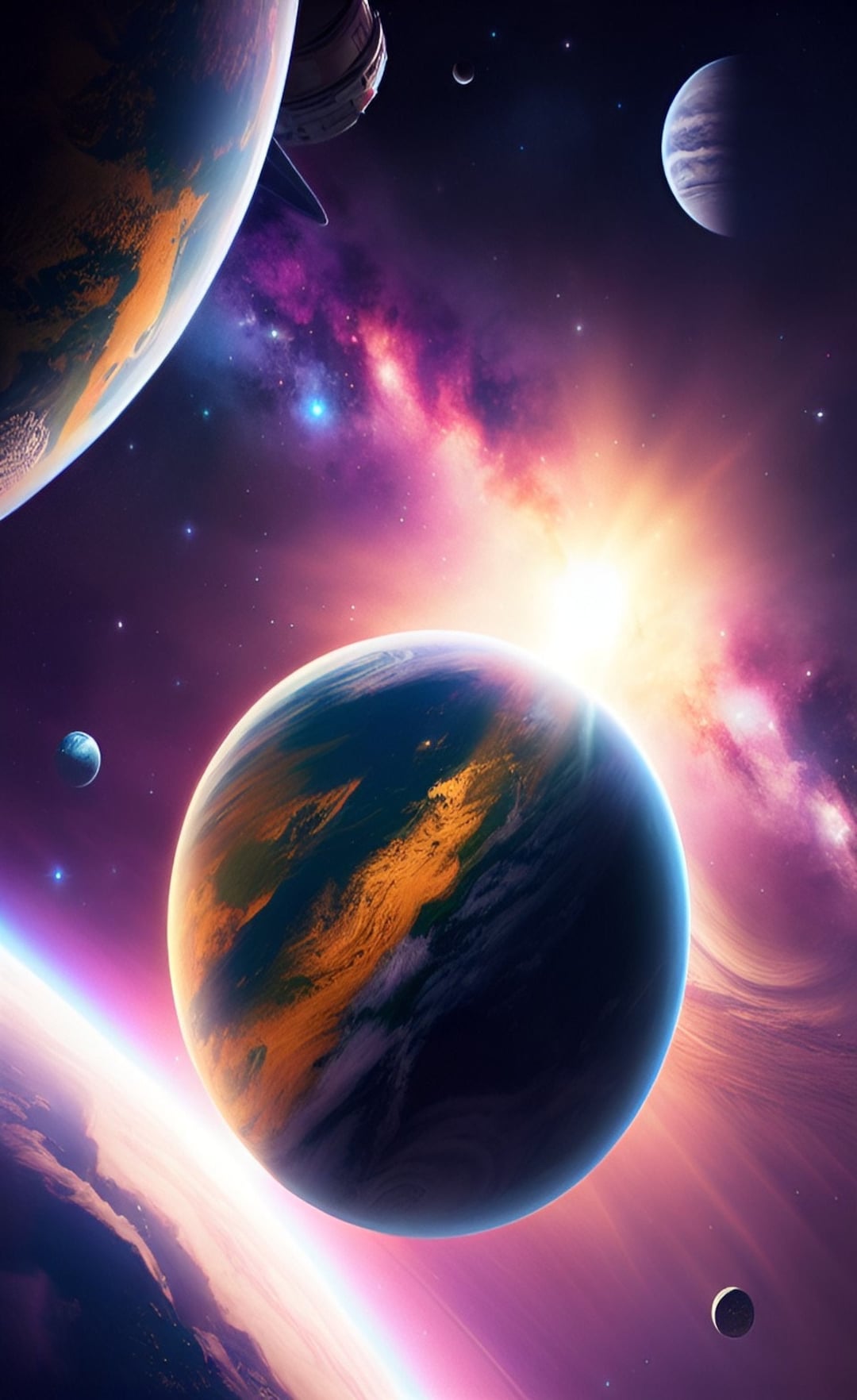 Beautiful Planets. Wall Decor Art. - Etsy