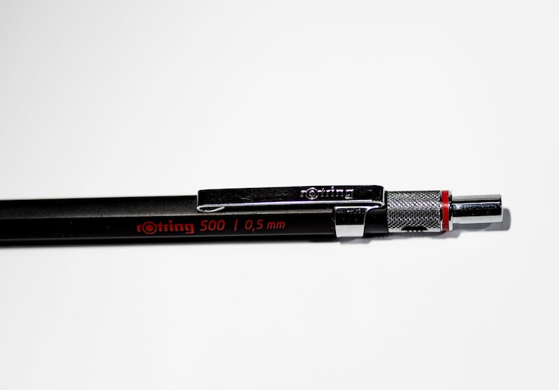 Rotring Vintage 500 0.5mm Mechanical Pencil – Black With Silver New Old ...