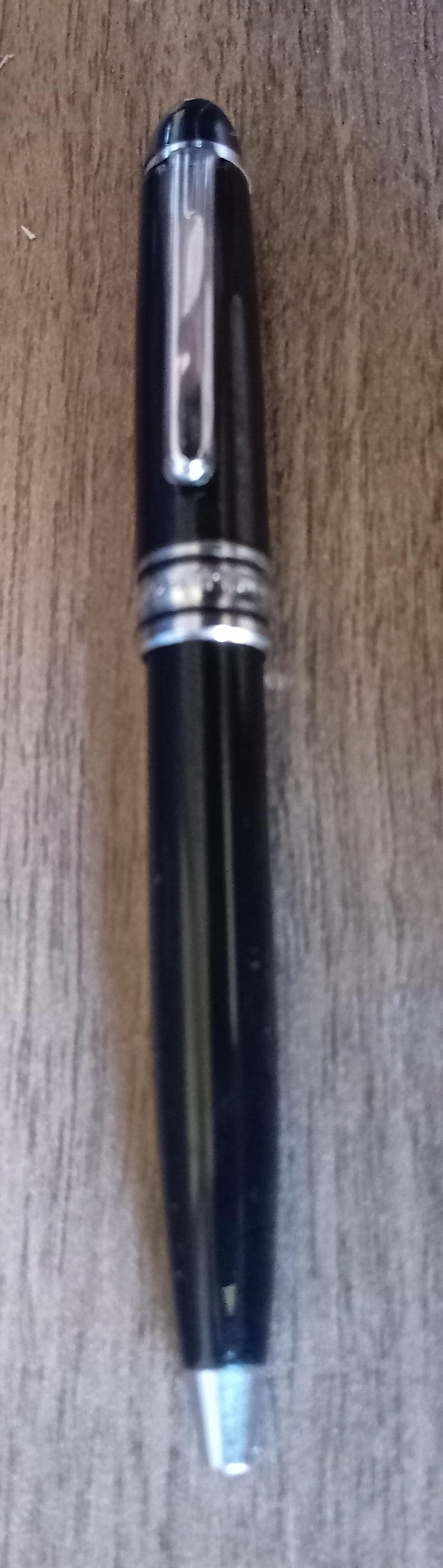 Mini Ballpoint Pen Metallic Black With Silver Details Has New German ...