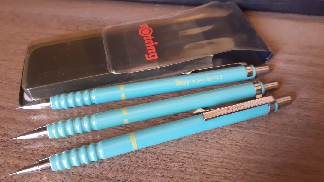Rotring Tikky Special 0.3mm Mechanical Pencil Set Vintage New Old Stock ...