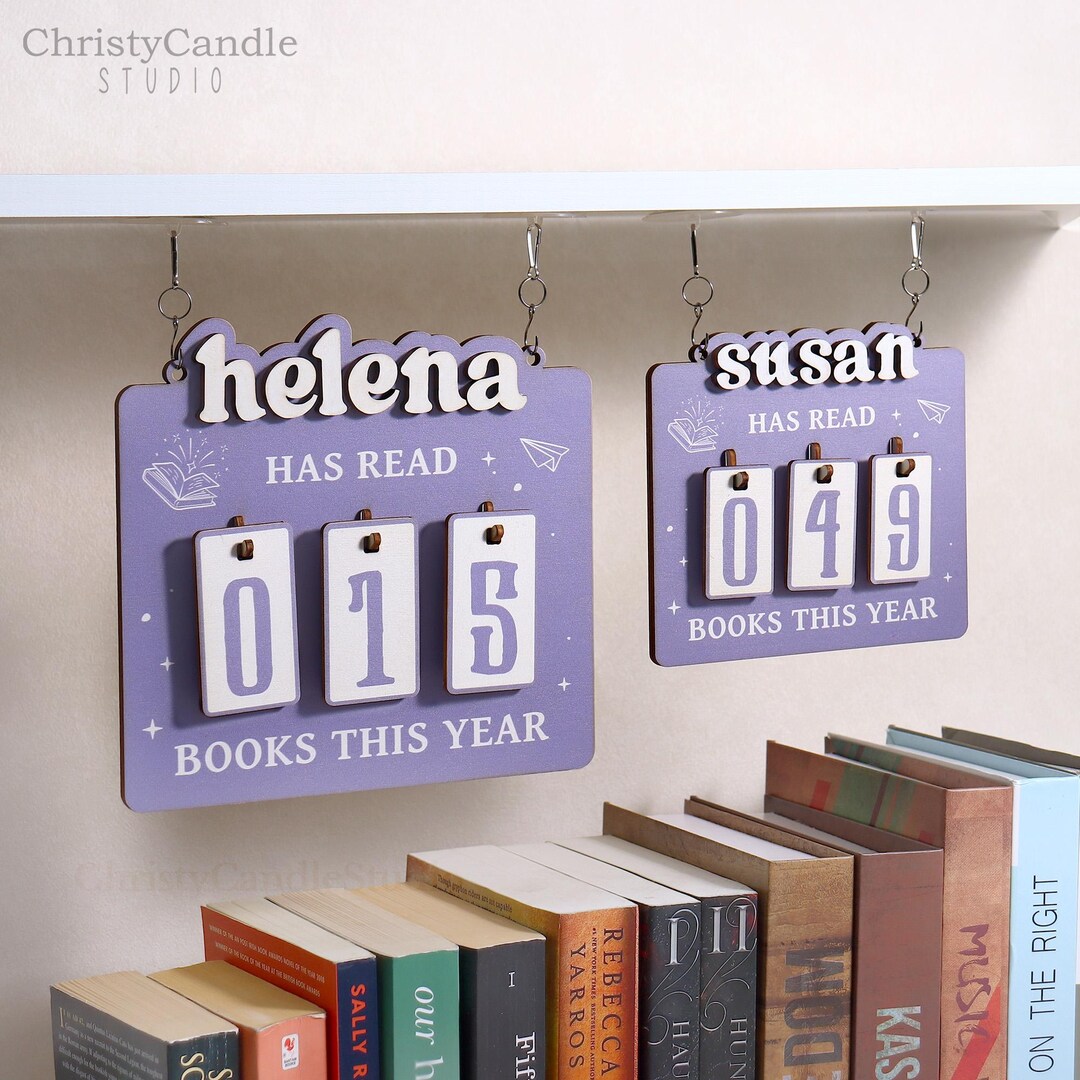Personalized Books Read Tracker - Books Read This Year, Bookshelf ...