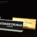 Custom Desk Name Plate - Desk Name Plate With Aluminum Holder, Office ...