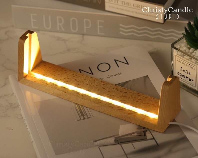 Personalized Desk Name Plate Lighted Acrylic Name Sign, New Job Gift ...