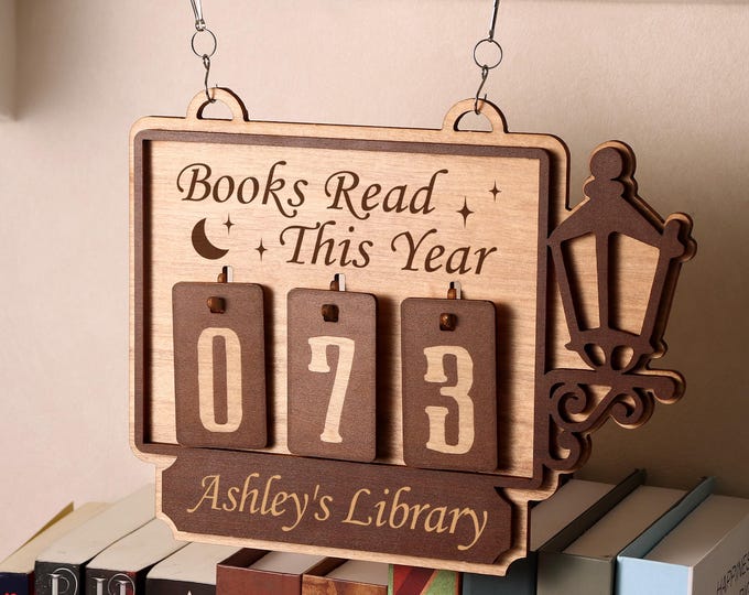 Books Read This Year Counter - Etsy