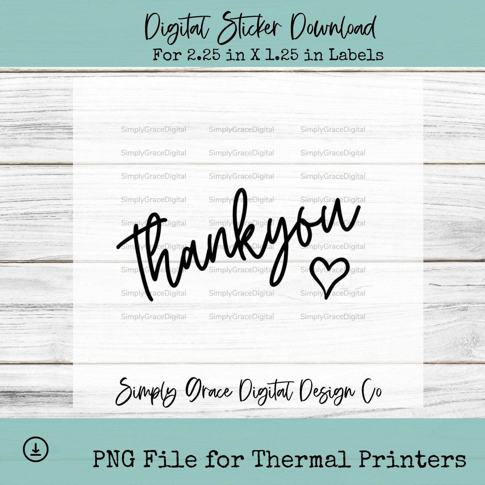 Thank You Thermal Label Printer PNG, Small Business Packaging Sticker ...