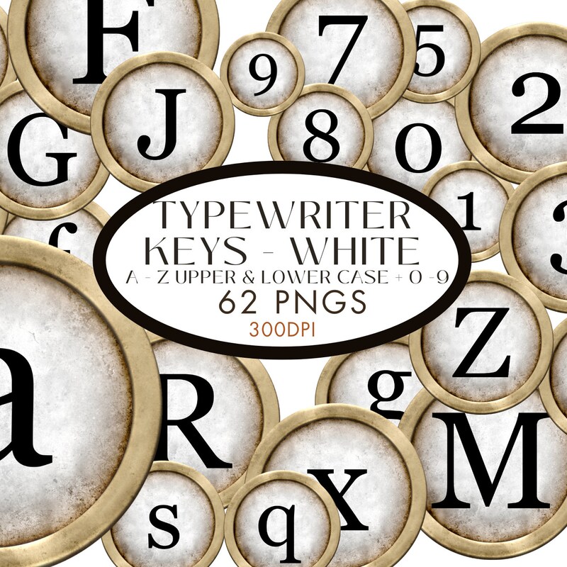 Old Typewriter Keys - Etsy