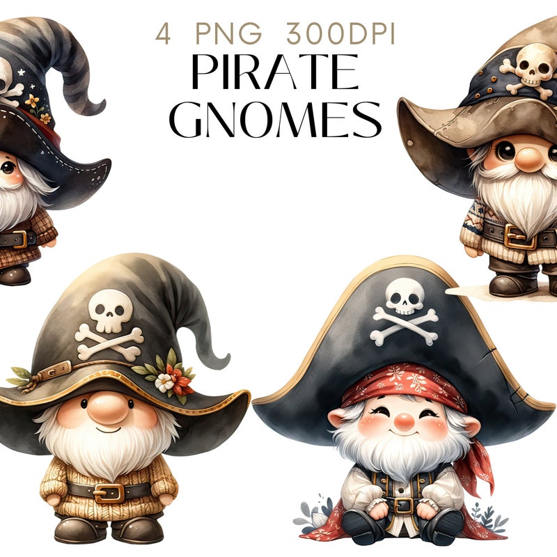 Pirate Gnome - Etsy