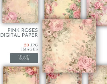 Sunflower Vintage Backgrounds Digital, Sunflower Square Papers, Floral ...