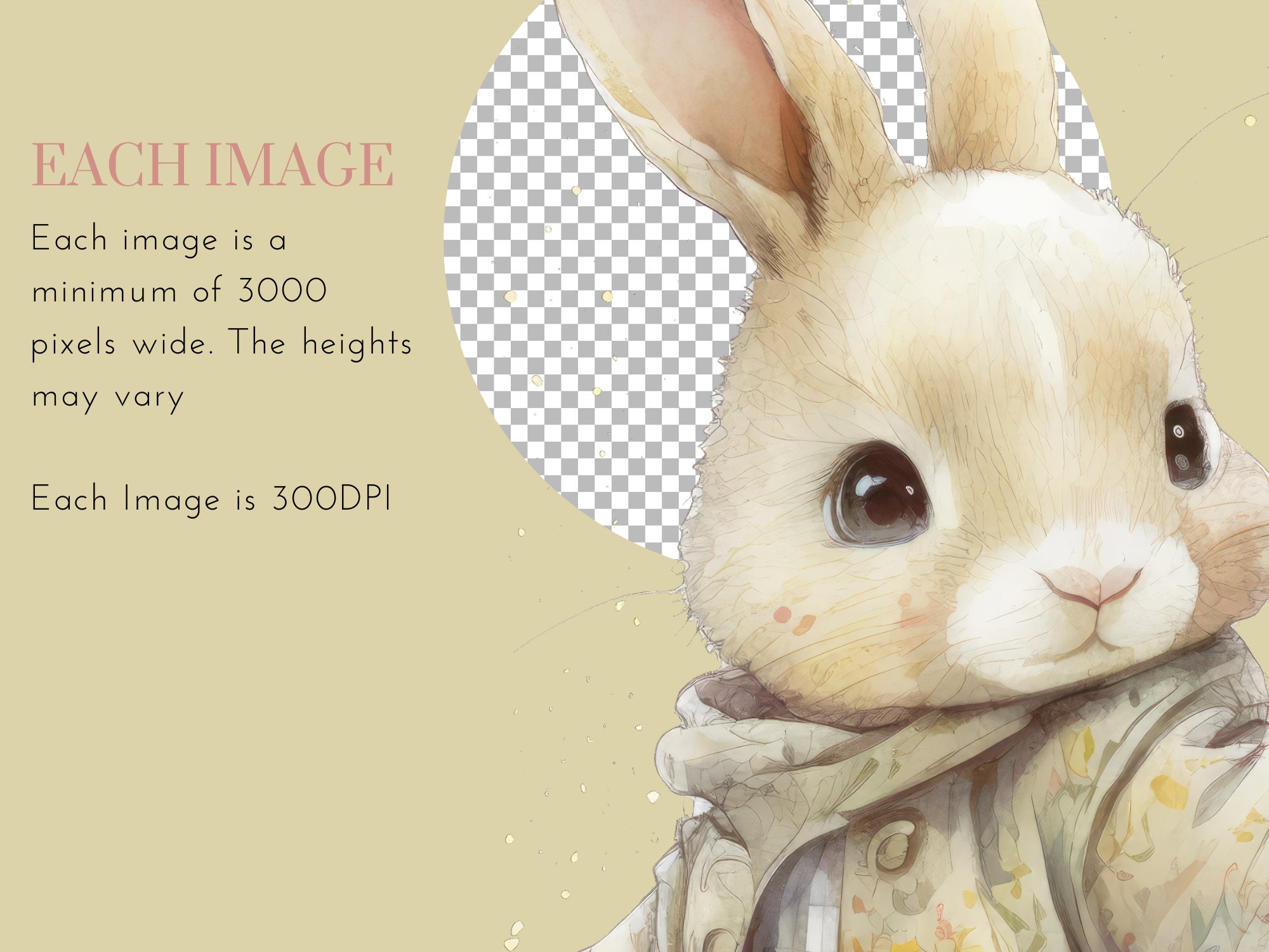 Easter Bunny With Flowers Clipart Nursery Spring Clipart - Etsy UK