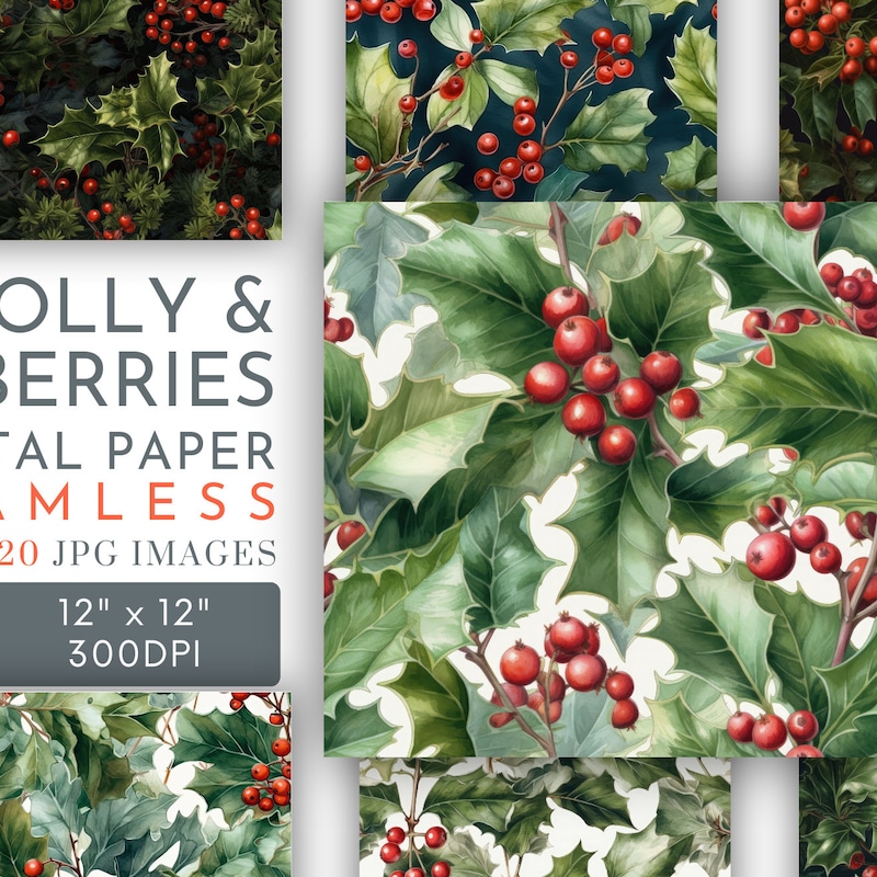 Christmas Ivy Clipart - Etsy