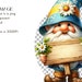 Sign Gnomes Watercolor Clipart PNG, Gnomes With Blank Wood Signs Gonks ...