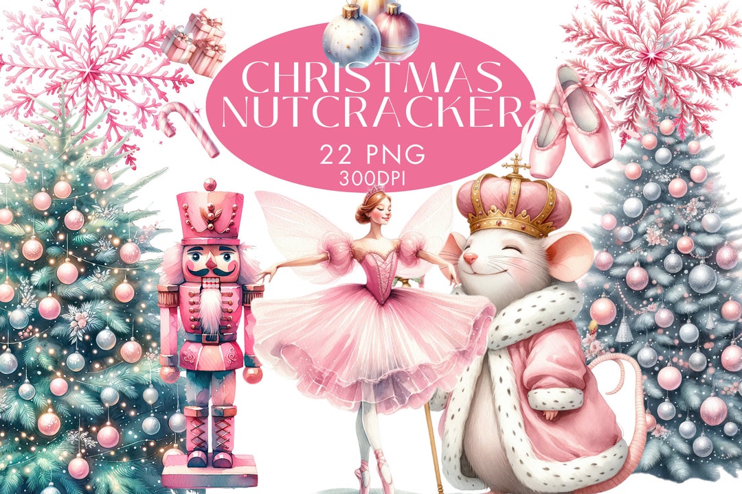 Pastel Nutcracker Clipart Clipart PNG Bundle, Pink Nutcracker Christmas ...