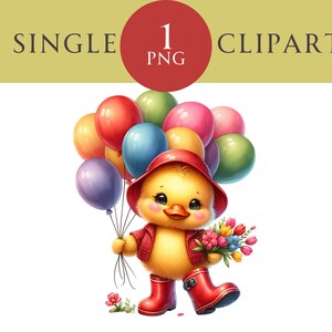 Duck Clipart, Spring Duck Nursery Spring Clipart Baby Shower Clipart ...