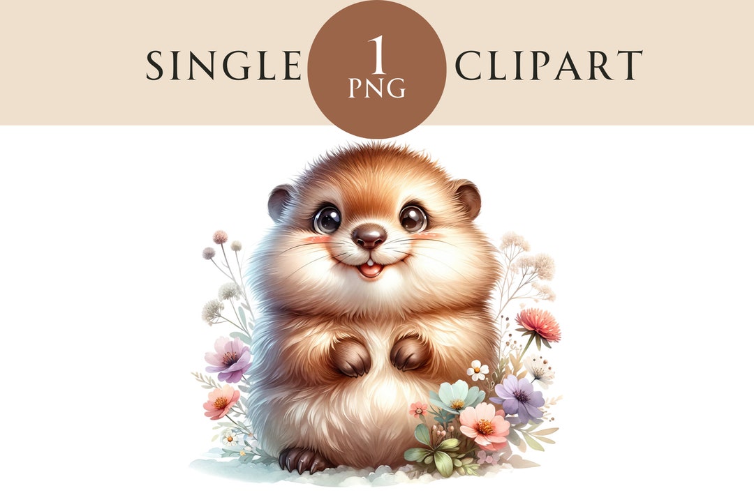 Groundhog Clipart, Woodland Animal PNG Illustration, Groundhog Day PNG ...