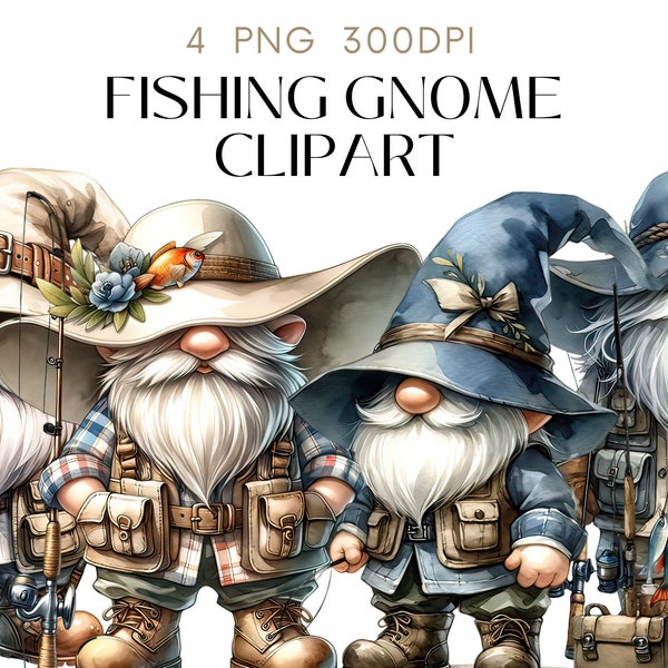 Fishing Gnome - Etsy