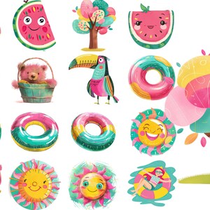 Summer Clipart | Vacation Clipart | Ocean Clipart | Cute Pool Party ...