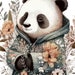 Winter Panda Watercolor Clipart PNG, Forest Animals Clipart, Nursery ...