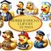 Watercolor Rubber Duck Clipart Bundle: Professions PNG (digital ...