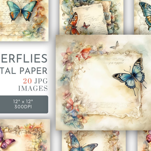 Butterfly Papers - Etsy