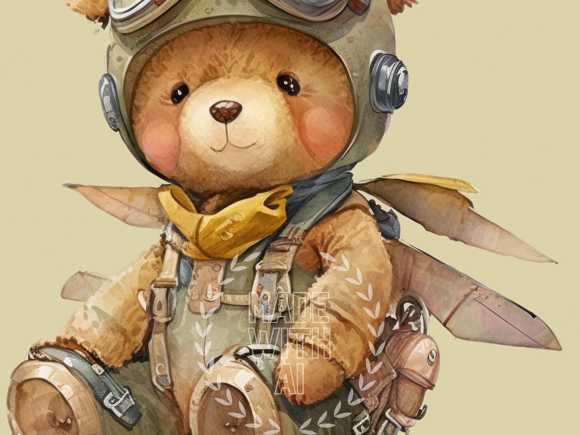 Flying Teddy Clipart Nursery Clipart Teddy Clipart Card - Etsy UK