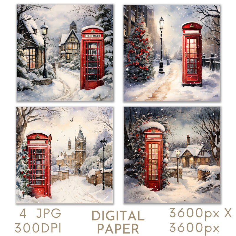 Red Telephone Box - Etsy