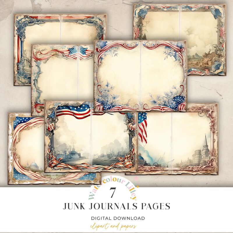 Patriotic Scrapbook - Etsy