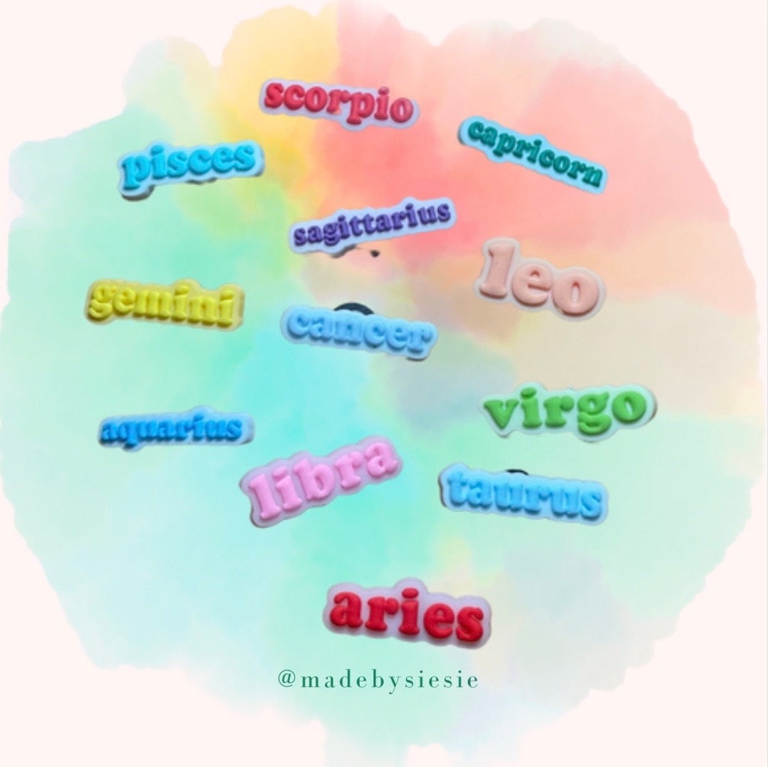 Starsign Astrology Themed Shoe Jibbitz Charm - Etsy