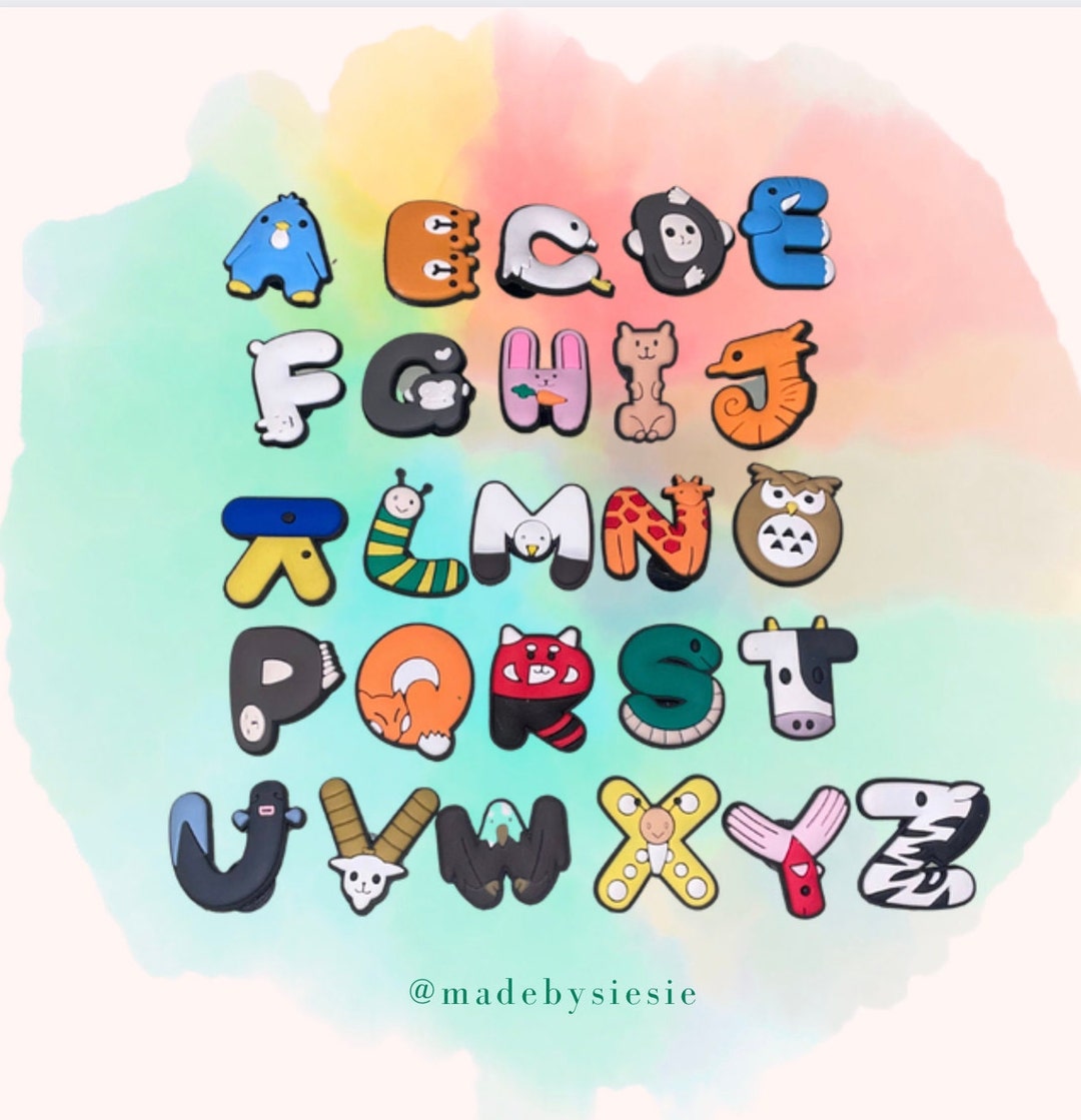 Kids Alphabet Letters and Initial Shoe Jibbitz Charm - Etsy UK