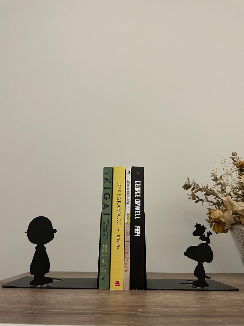 Snoopy Bookends Snoopy Metal Decor Formula Metal Art - Etsy
