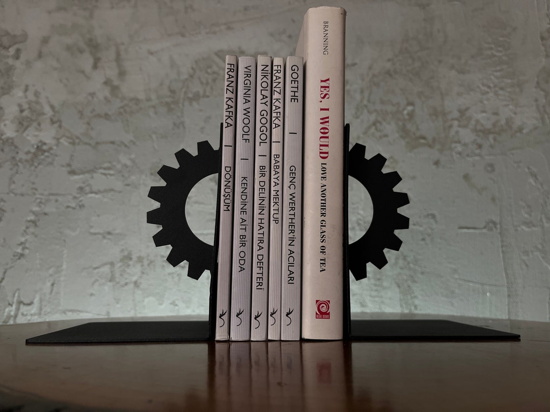Machine Gear Bookends, Engineer Metal Decor, Metal Art, Gift , Gift for ...