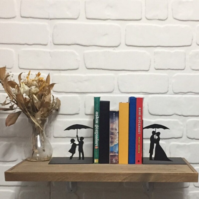 Love Metal Bookends Metal Decor Metal Art Office Gift - Etsy