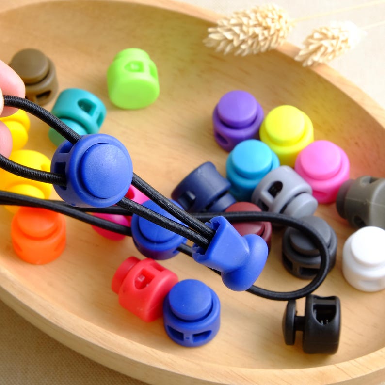 Multi-colored Plastic Cord Stoppers End Pieces Cord Ends KS - Etsy
